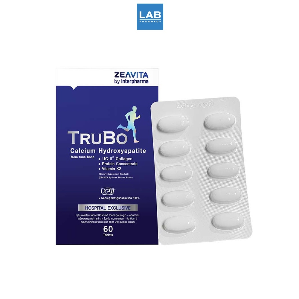 ZEAVITA By Interpharma TruBo Calcium Hydroxyapatite from tuna bone+ 60 ...