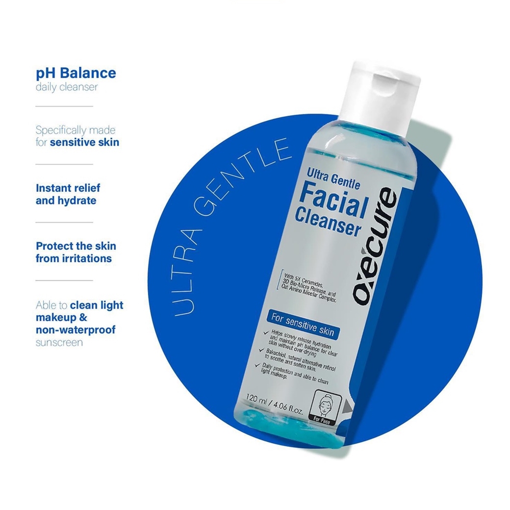 Oxe 'cure Ultra gentle facial cleanser 120 ml. อ๊อกซี เคียว อัลตรา เจน ...