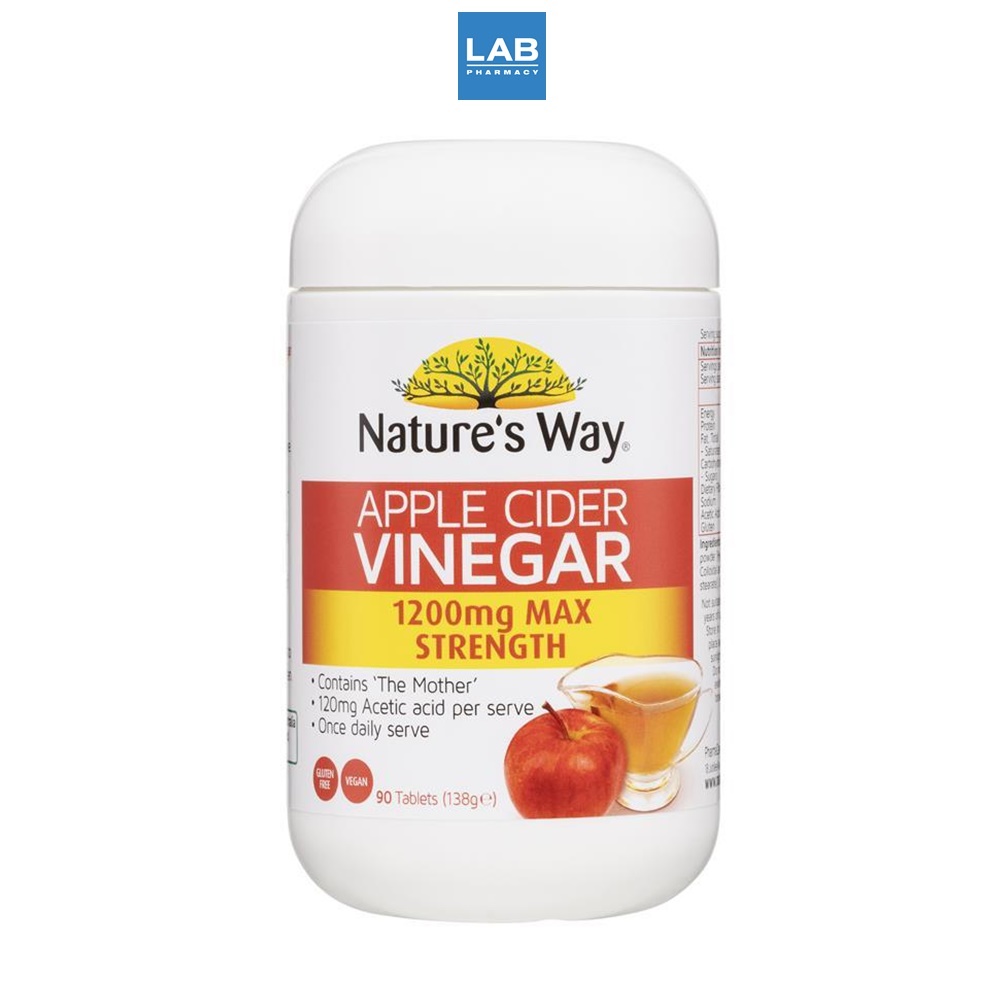 Nature's Way Apple Cider Vinegar Tablet 90 Tablet - แอปเปิ้ล ไซเดอร์ ...